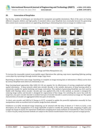 A SURVEY ON DEEPFAKES CREATION AND DETECTION | PDF