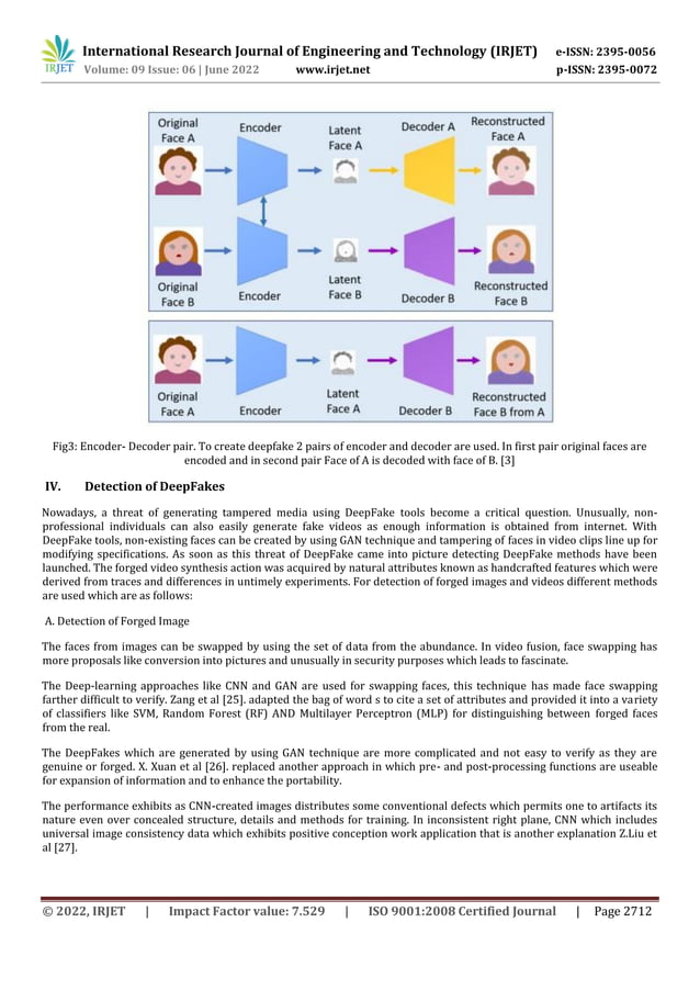 A SURVEY ON DEEPFAKES CREATION AND DETECTION | PDF | Graphics Software | Computer Software and ...