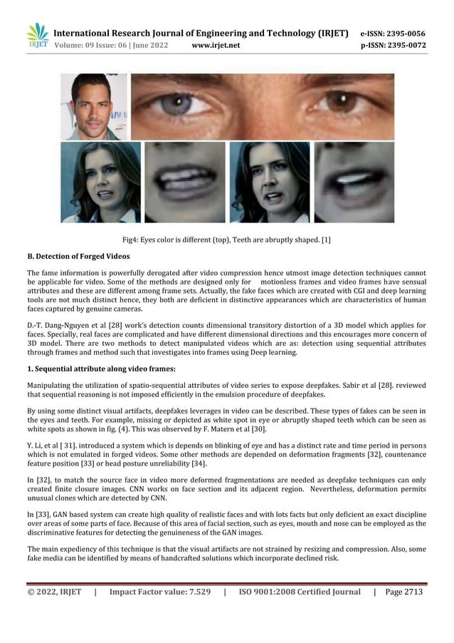 A SURVEY ON DEEPFAKES CREATION AND DETECTION | PDF | Graphics Software | Computer Software and ...