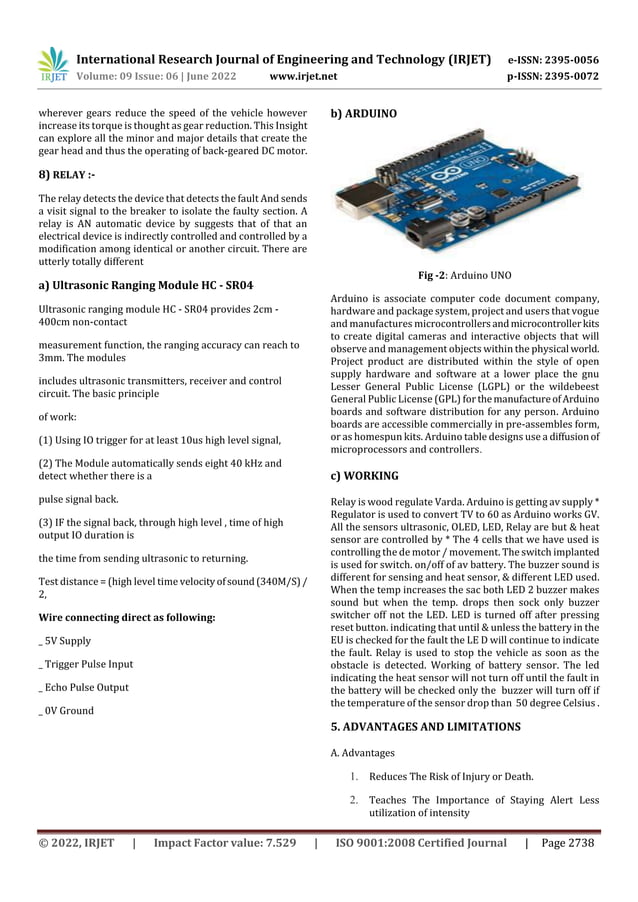 Advanced Anti-Collision Vehicle | PDF