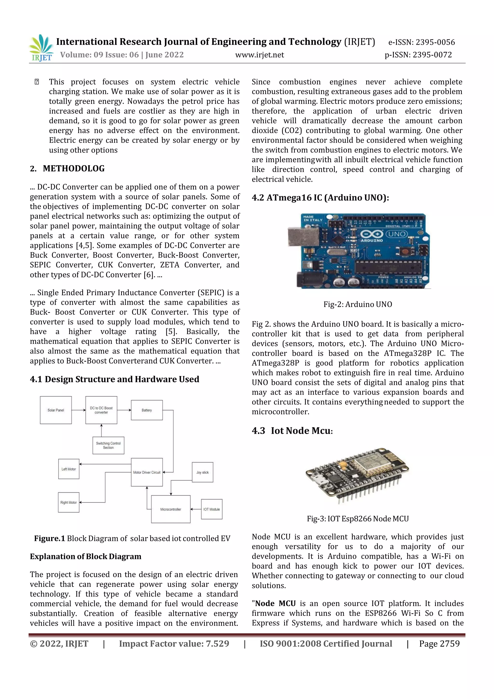 Solar based IOT controlled EV | PDF