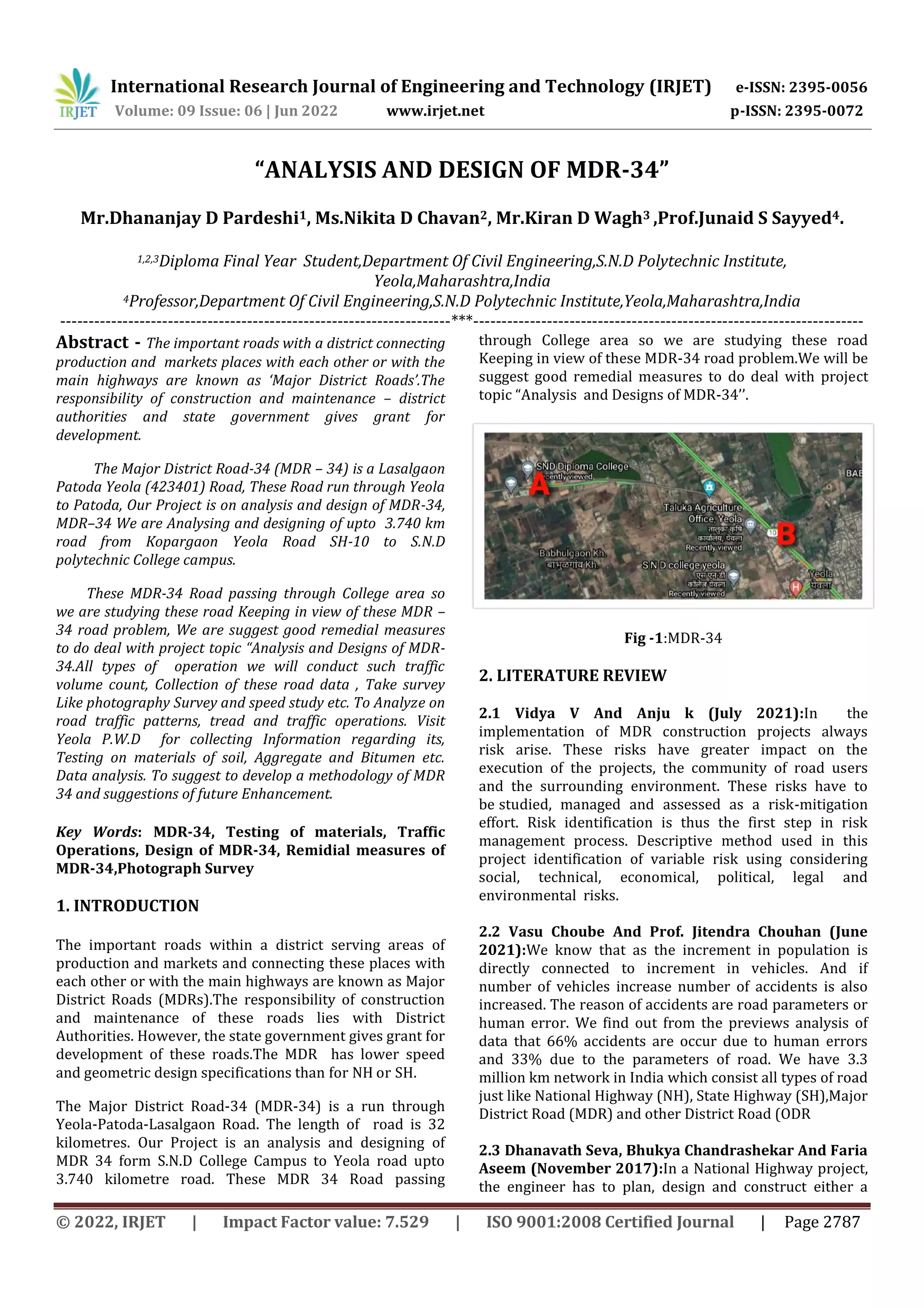 “ANALYSIS AND DESIGN OF MDR-34” | PDF