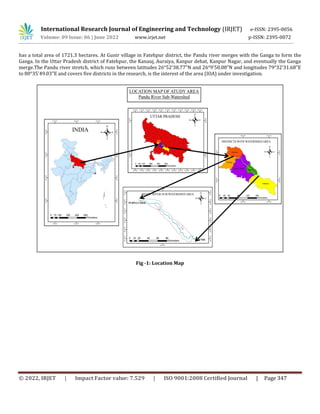 TEMPORAL MAPPING AND MONITORING DYNAMICS OF PANDU RIVER UTTAR PRADESH ...
