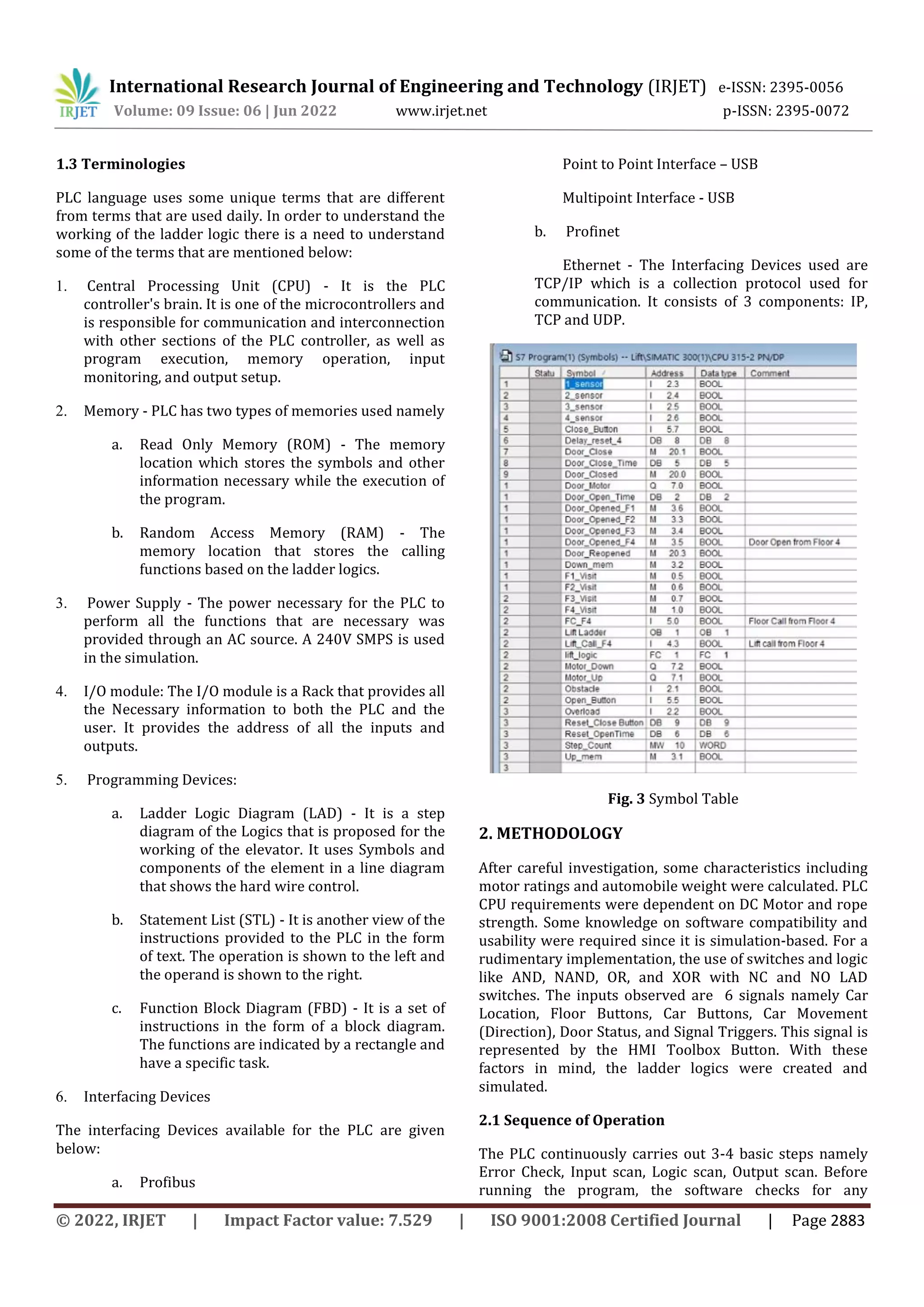 Simulation and Modelling of 3-Floor Elevator System using PLC | PDF