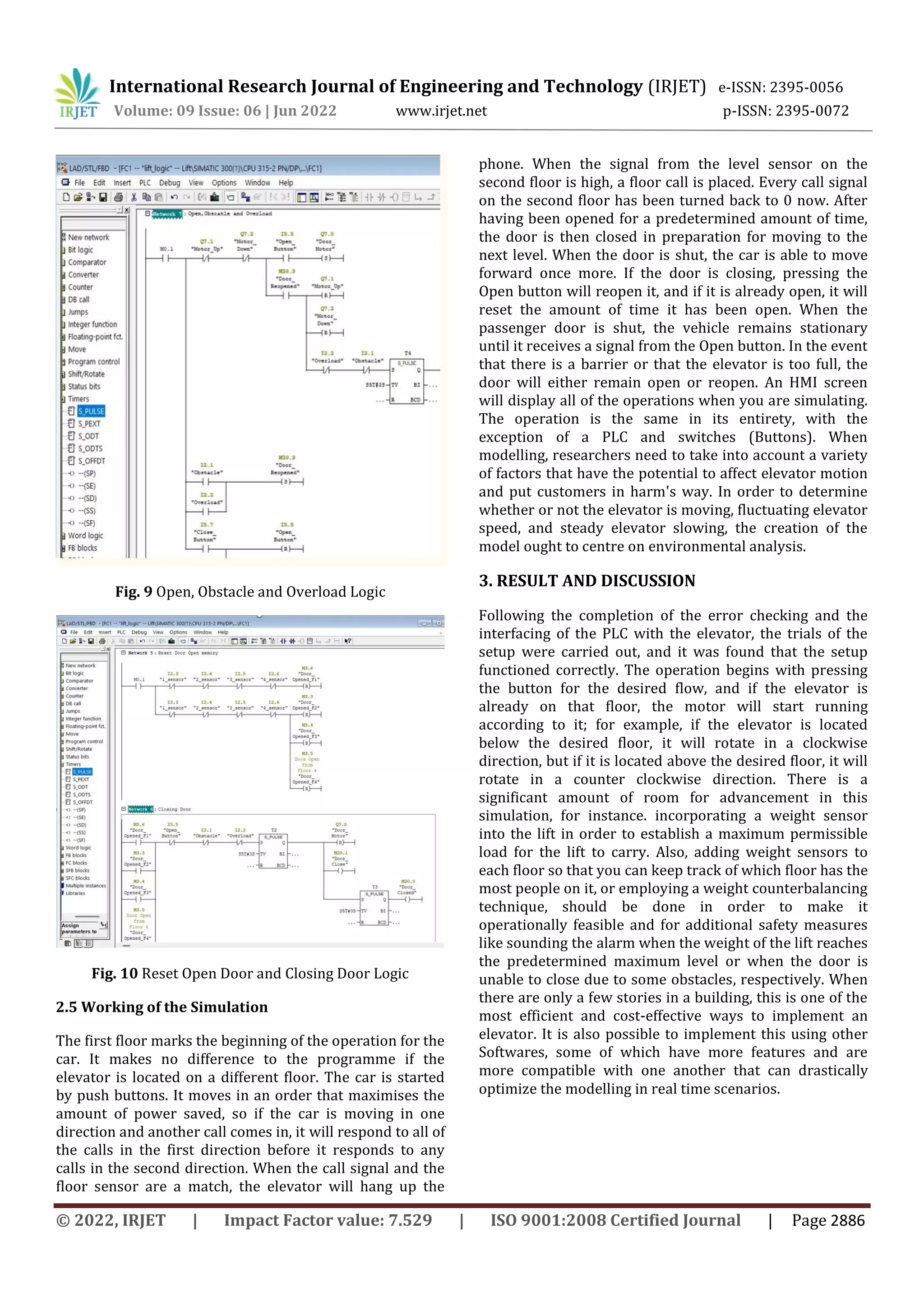 Simulation and Modelling of 3-Floor Elevator System using PLC | PDF