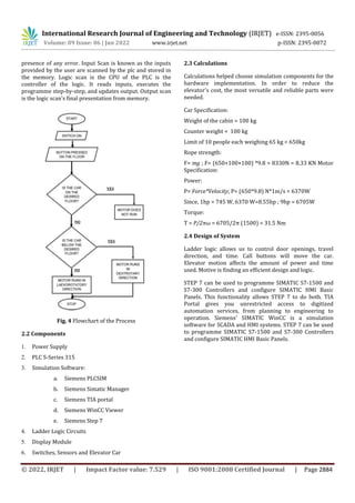 Simulation and Modelling of 3-Floor Elevator System using PLC | PDF