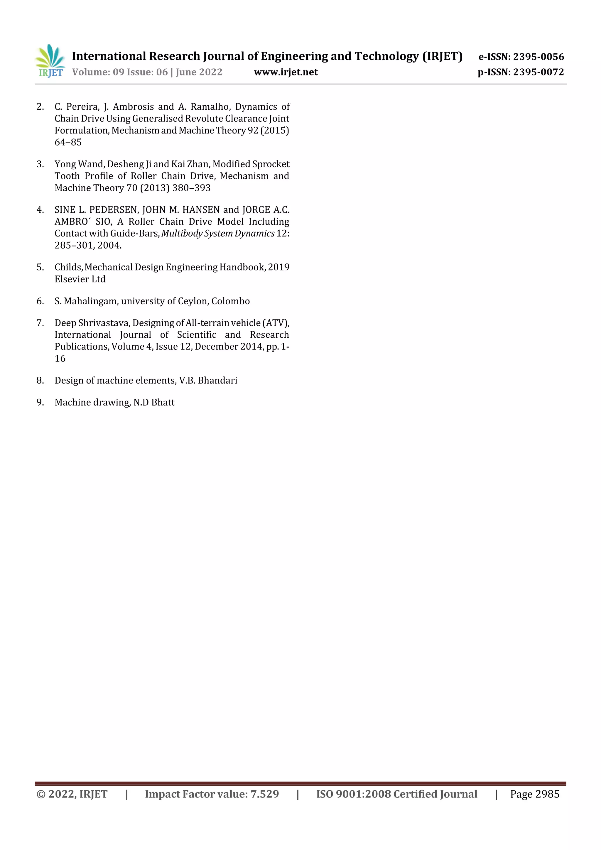 Compound Chain Drive Transmission System for Automotive Vehicles | PDF