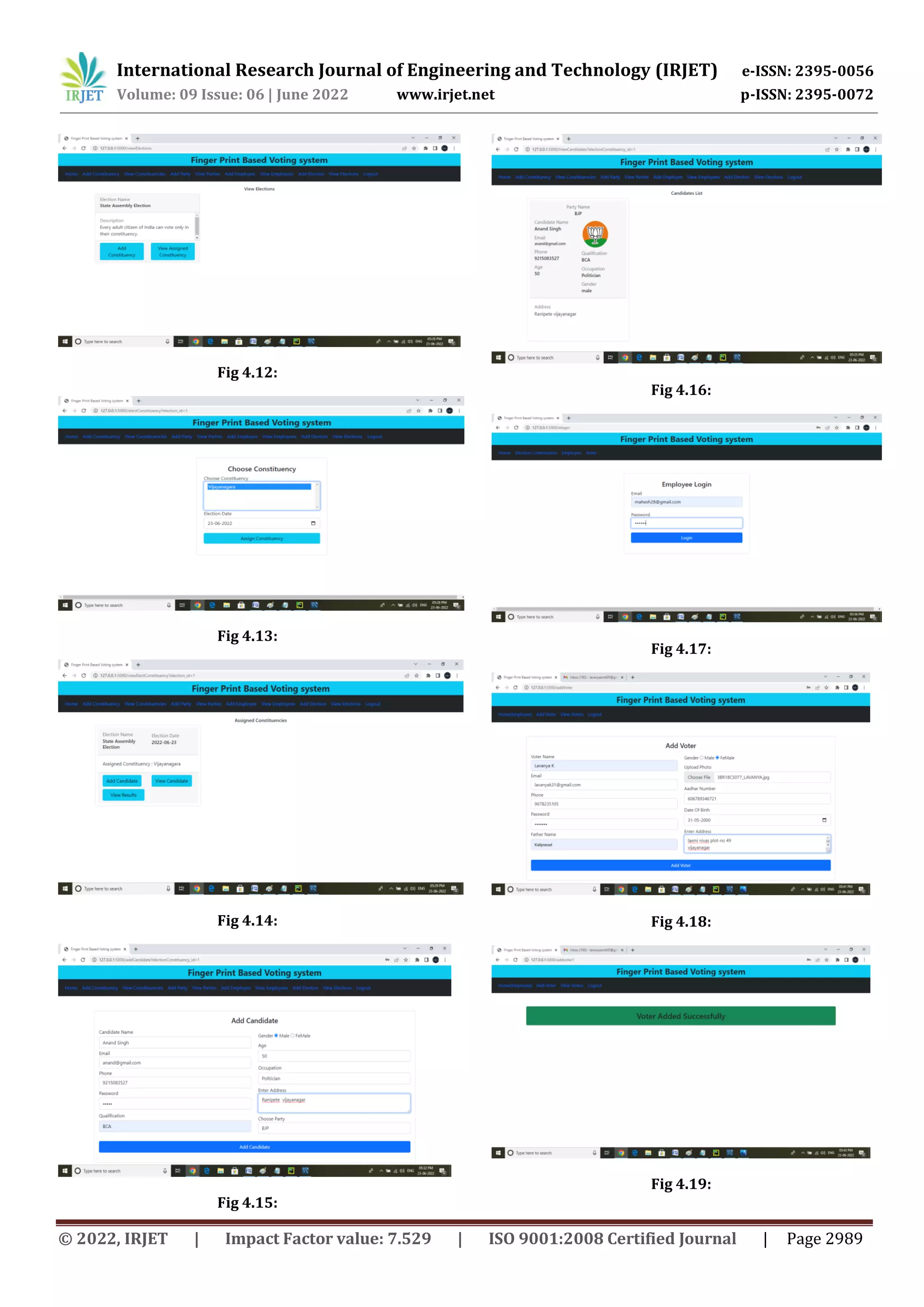 ONLINE FINGERPRINT VOTING SYSTEM | PDF | Elections | Politics