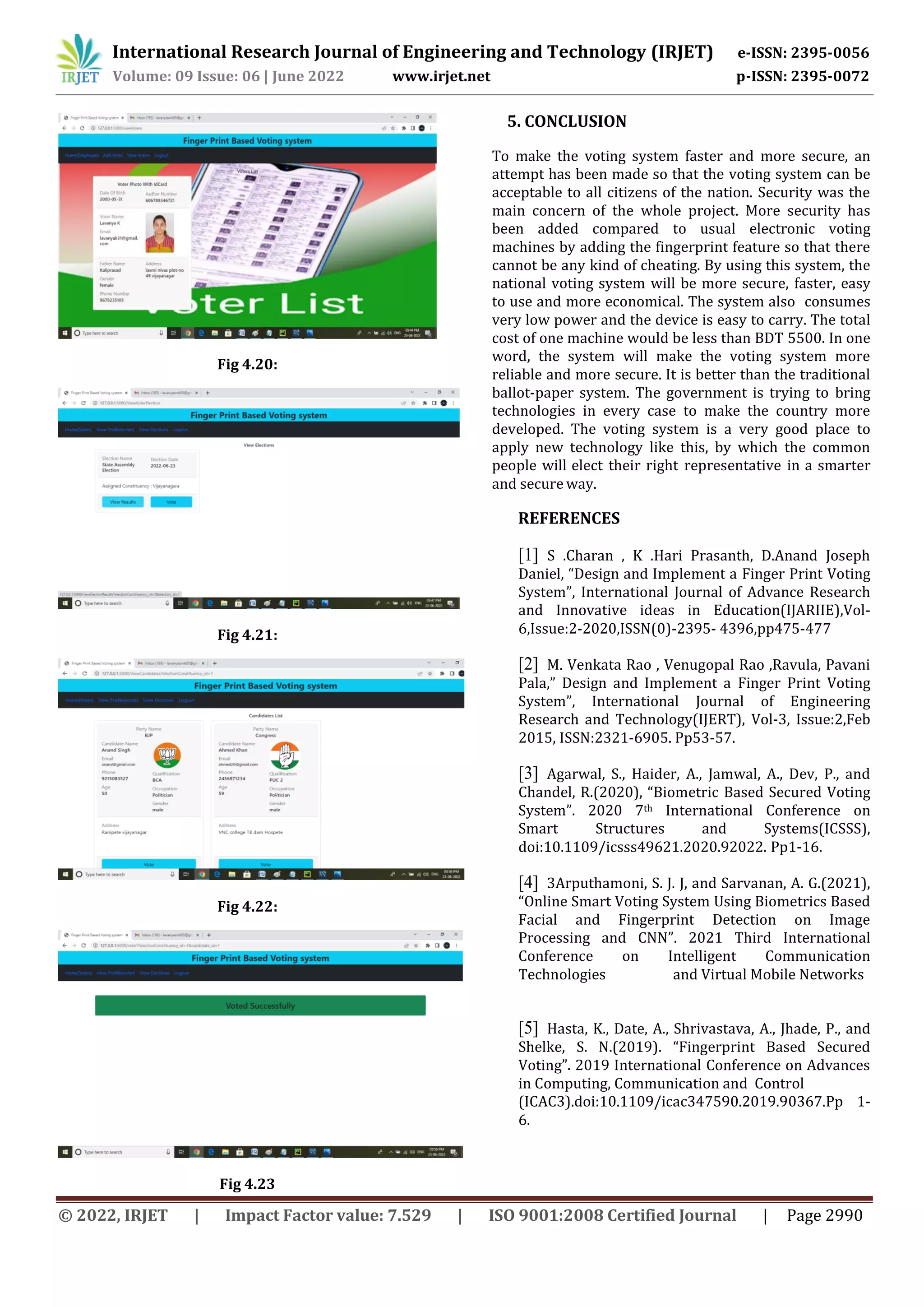 ONLINE FINGERPRINT VOTING SYSTEM | PDF | Elections | Politics