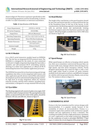 IOT based Fully Automated Speed Bumps and Road Blockers for Smart ...