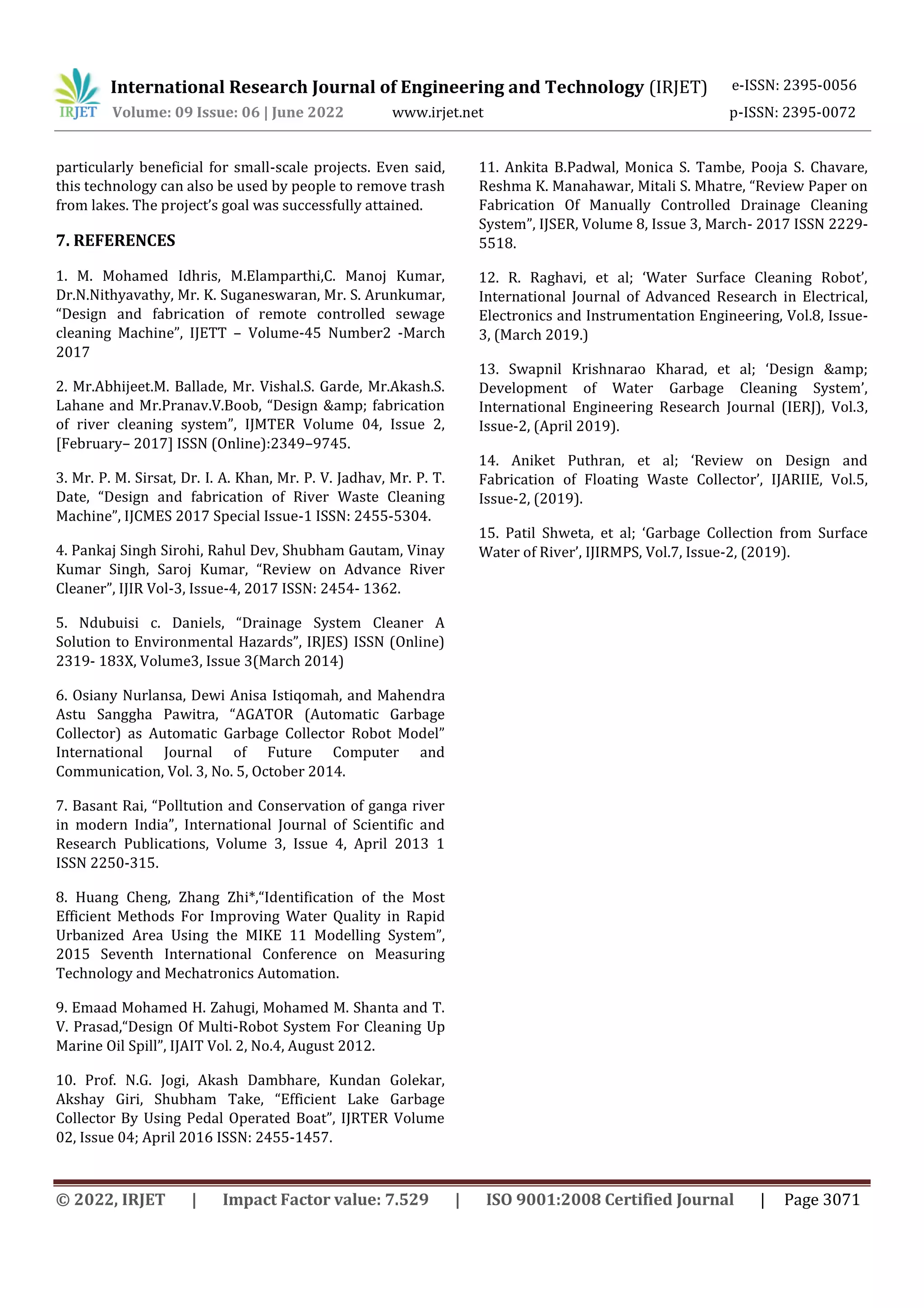 Fabrication of Semi-Automatic Water Cleaning System | PDF
