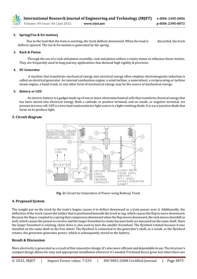ELECTRICITY GENERATION USING RAILWAY TRACK | PDF | Rail Travel | Travel ...