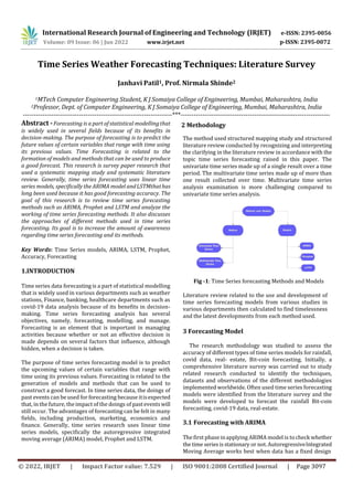 Time Series Weather Forecasting Techniques: Literature Survey | PDF
