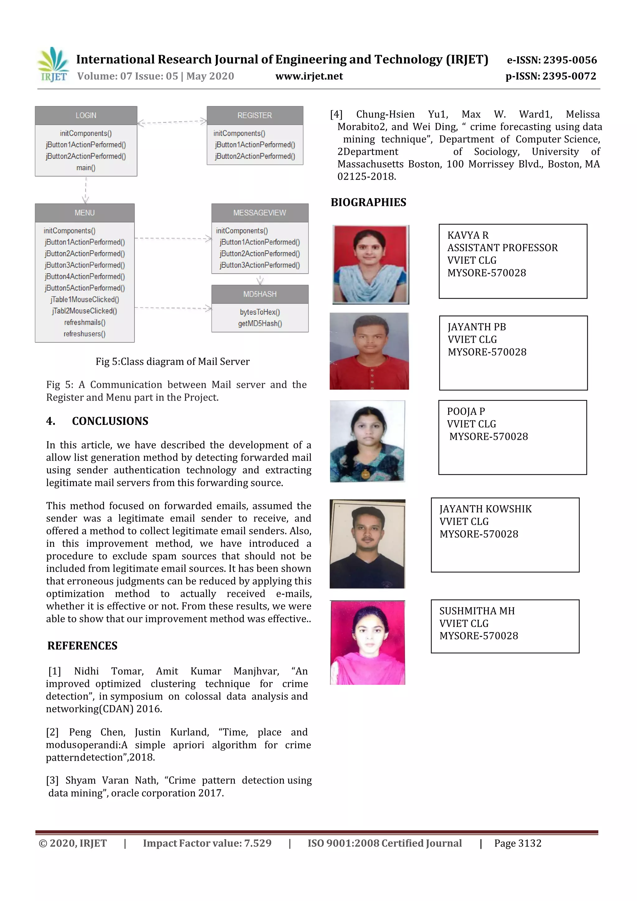 Improvement of Legitimate Mail Server Detection Method using Sender Authentication | PDF