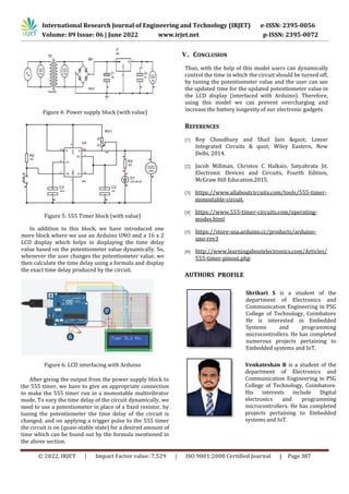 Time Controlled DC Power Supply Using 555 Timer | PDF
