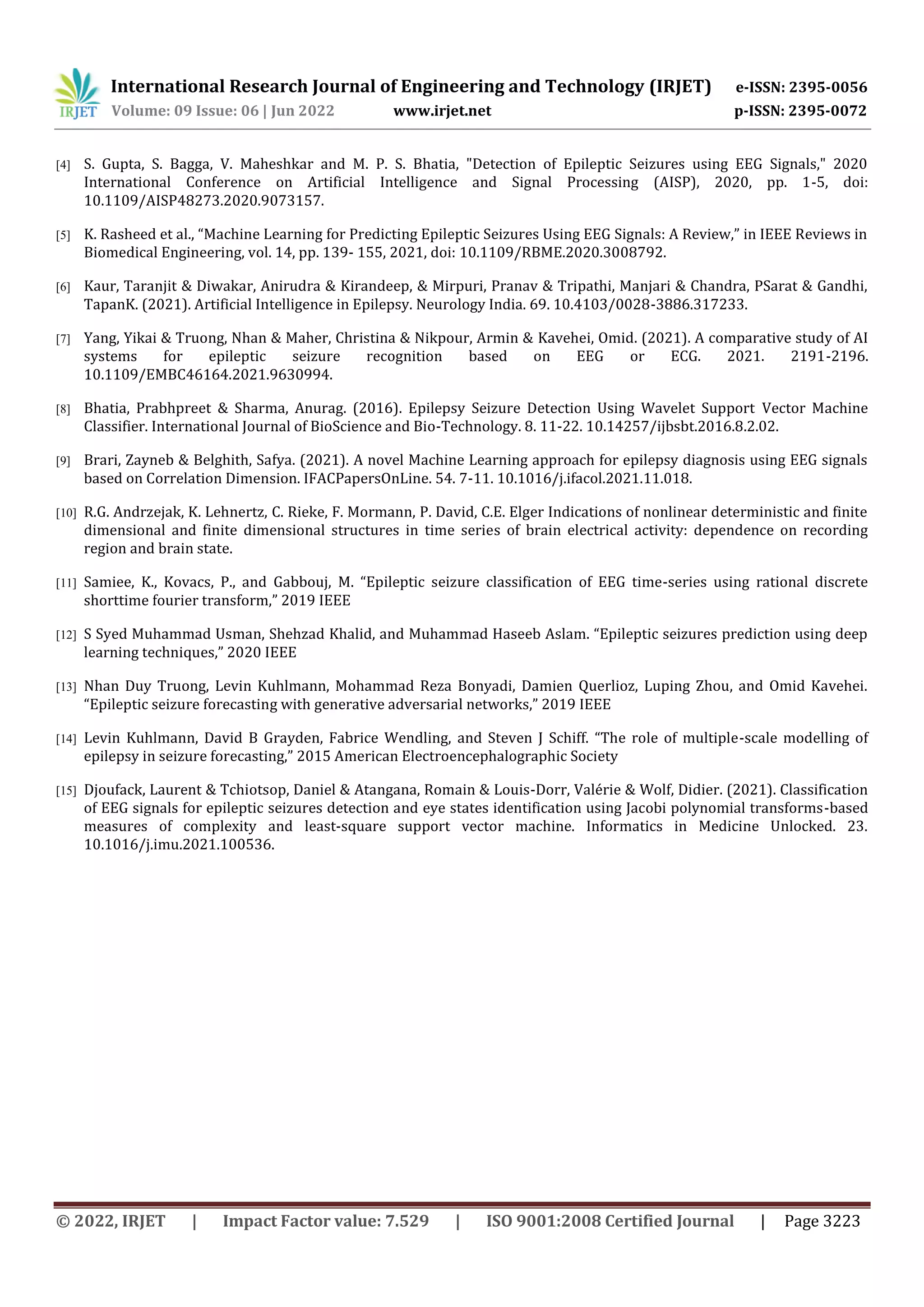 Epilepsy Prediction using Machine Learning | PDF