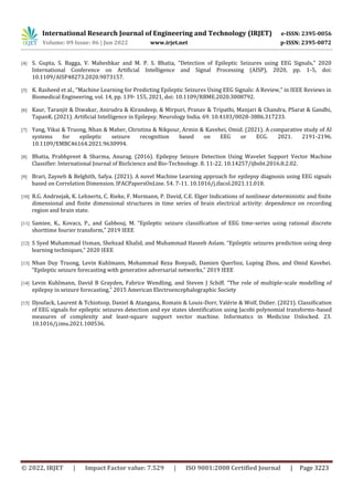 Epilepsy Prediction using Machine Learning | PDF