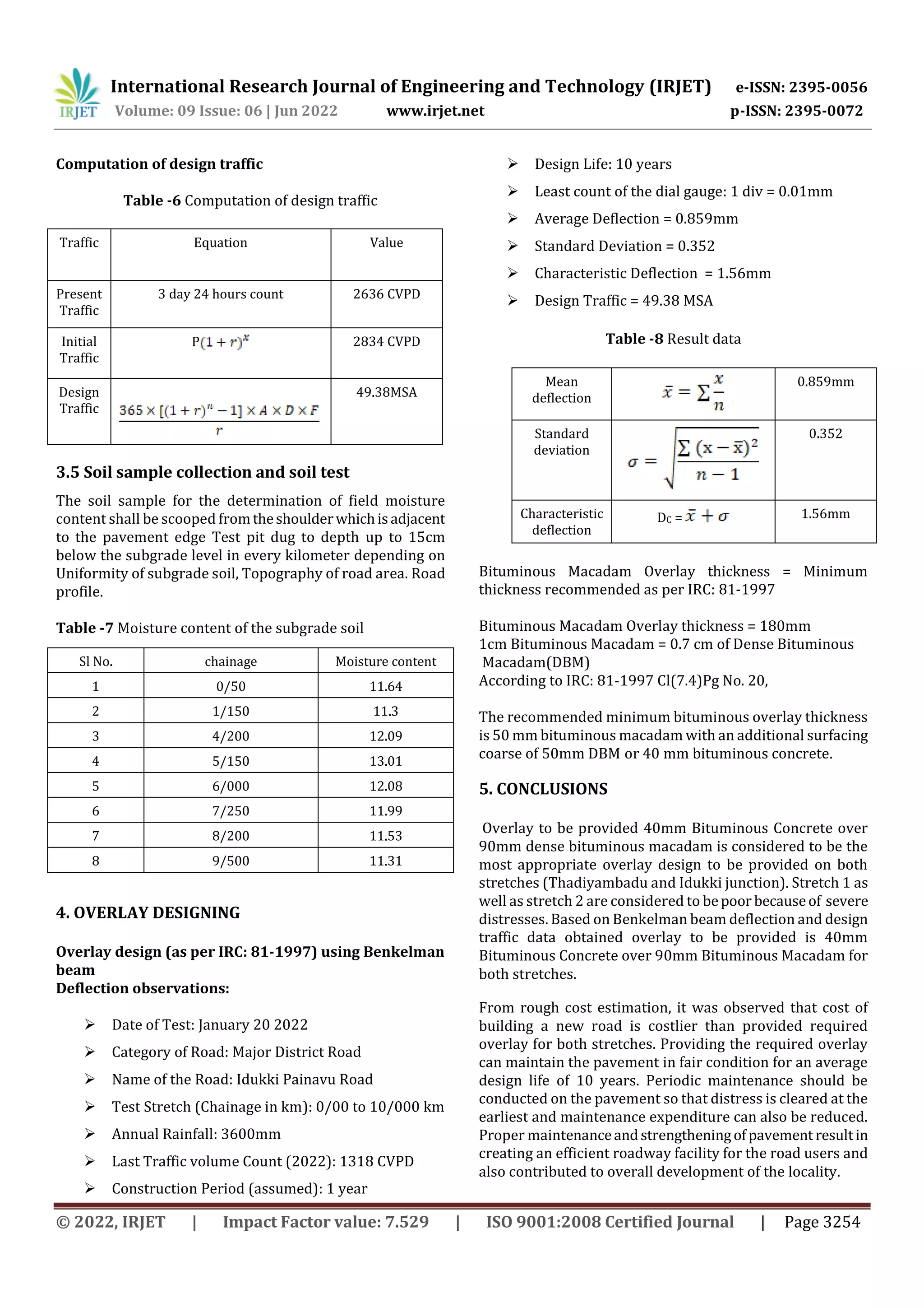 Strengthening and Maintenance of a Flexible Road Pavement Using ...
