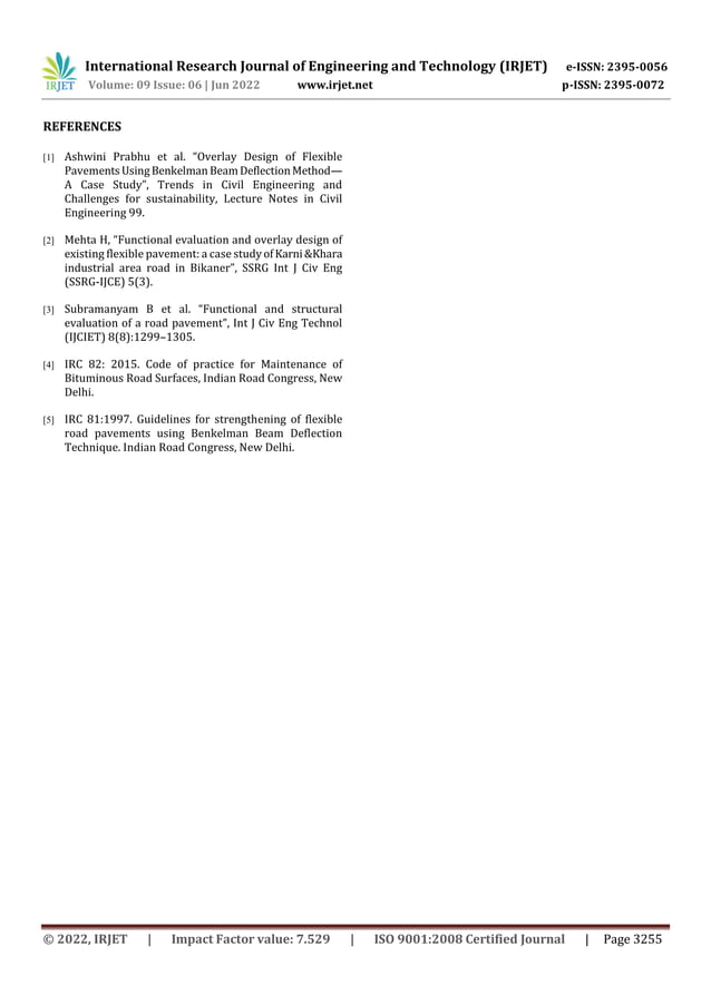 Strengthening and Maintenance of a Flexible Road Pavement Using ...