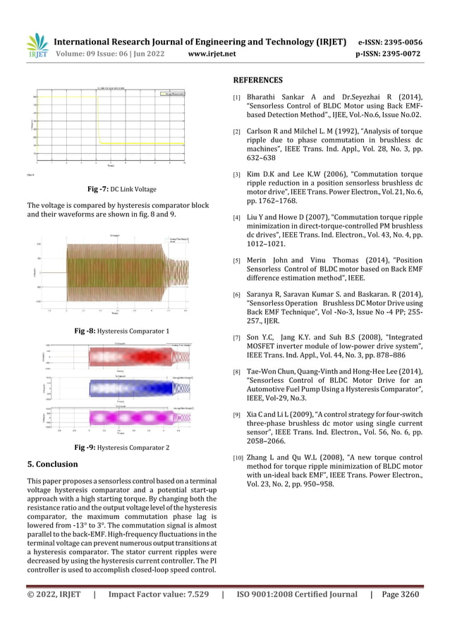 Sensorless Speed Control of Brushless DC Motor by MATLAB | PDF