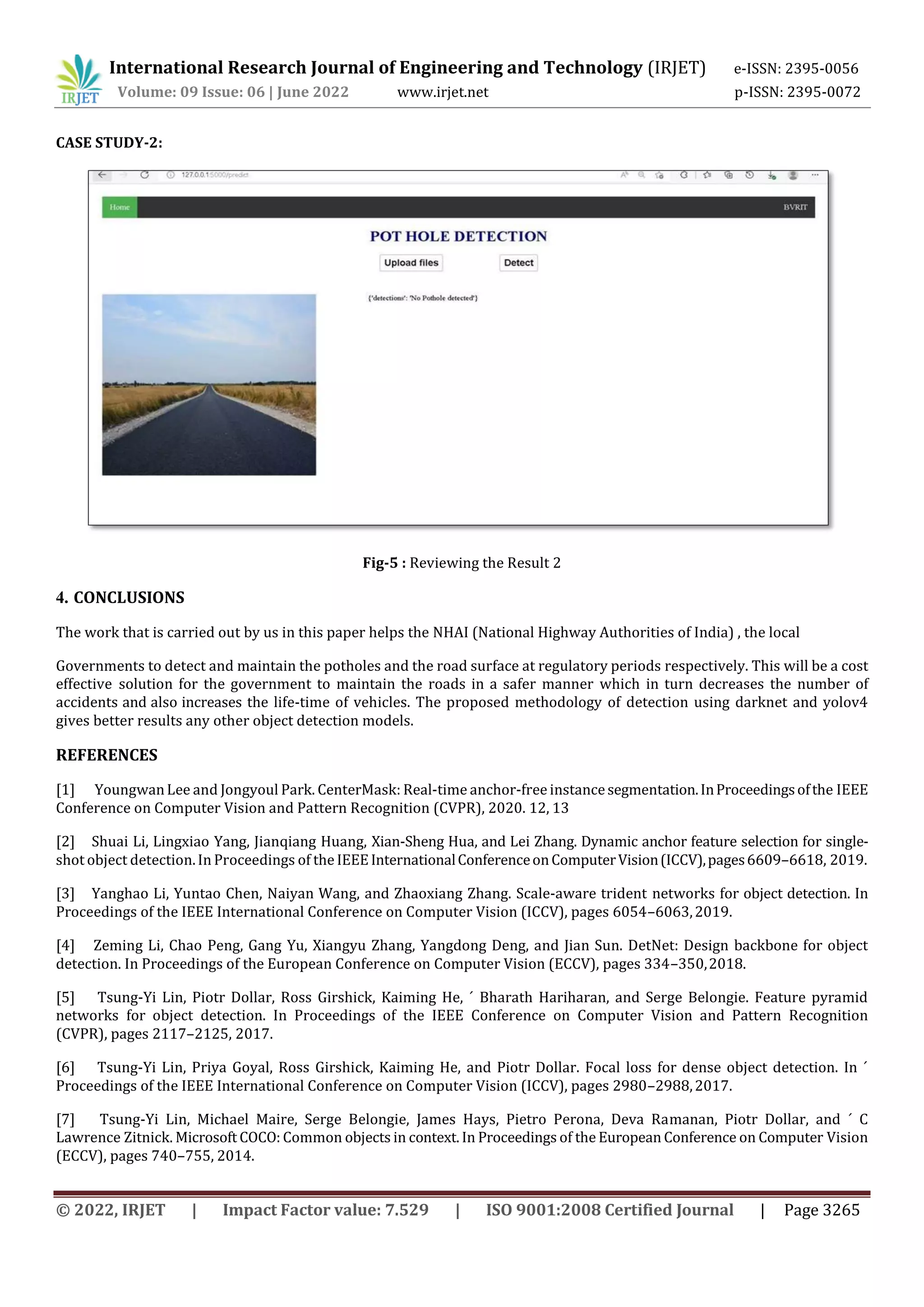 ROAD POTHOLE DETECTION USING YOLOV4 DARKNET | PDF | Artificial Intelligence | Technology & Computing