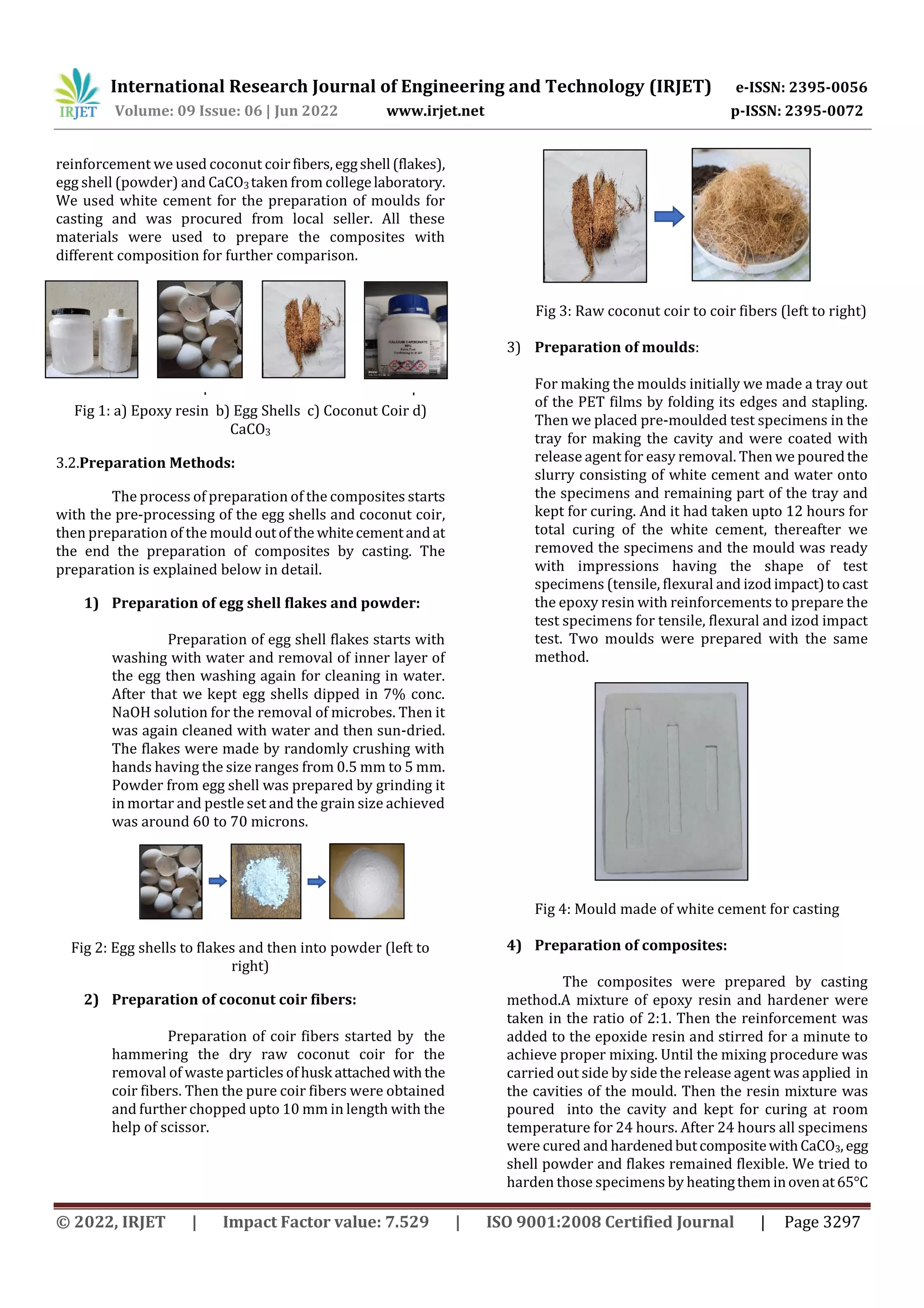 Epoxy resin based egg shell powder and coconut coir fiber composites | PDF