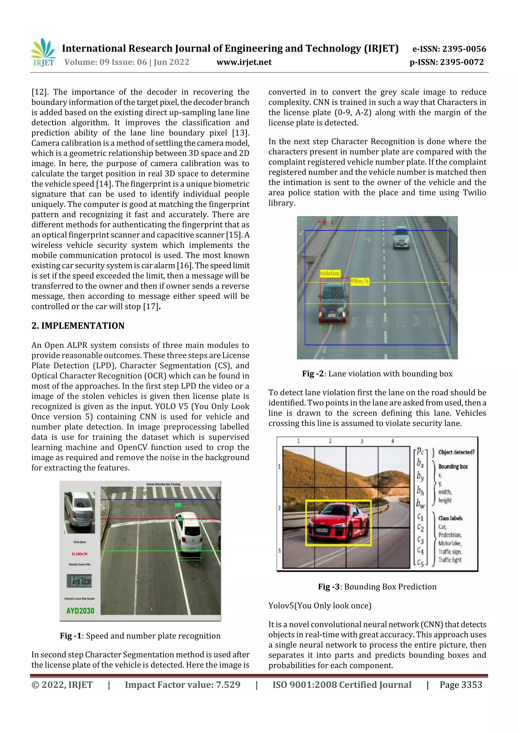 Automatic Traffic Rules Violation Control And Vehicle Theft Detection Using Deep Learning