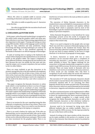 ONLINE KANNADA HANDWRITTEN WORDS RECOGNITION USING DEEP LEARNING | PDF | Computing | Technology ...