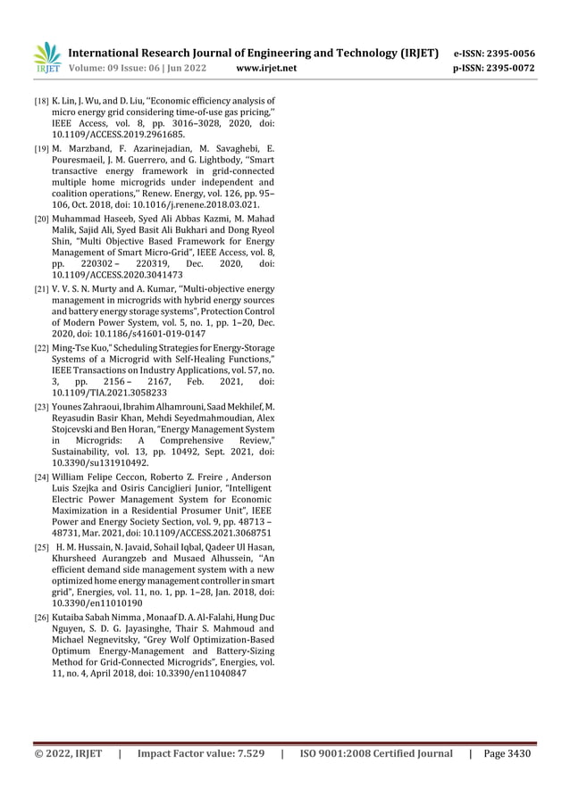 Energy Management System in Smart Microgrid Using Multi Objective Grey Wolf Optimization ...