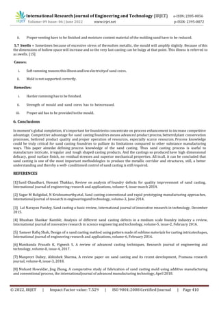 Introduction of Sand Casting Process- An Overview | PDF