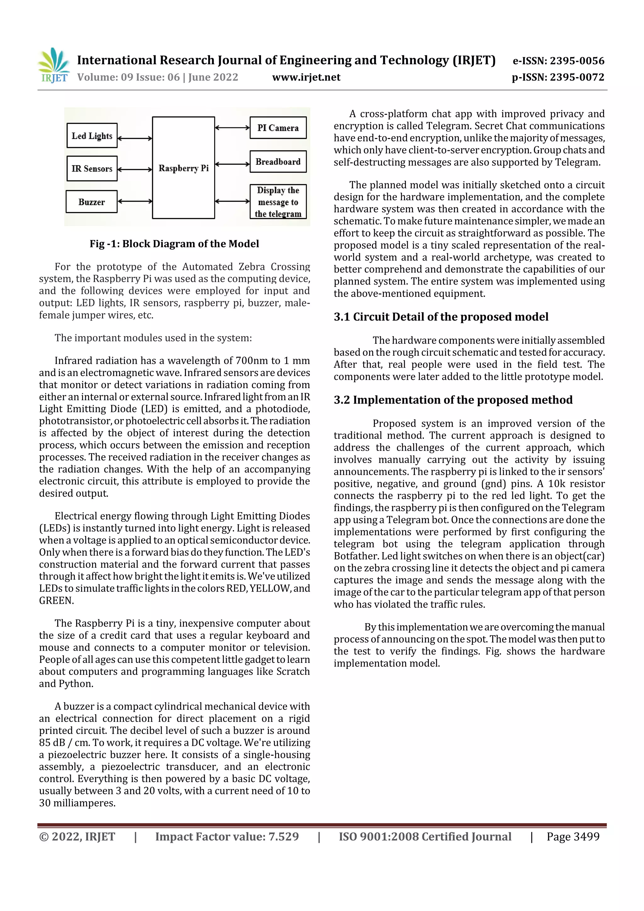 Detection Of Zebra Crossing Violation By Automotive Using Iot Automation Pdf