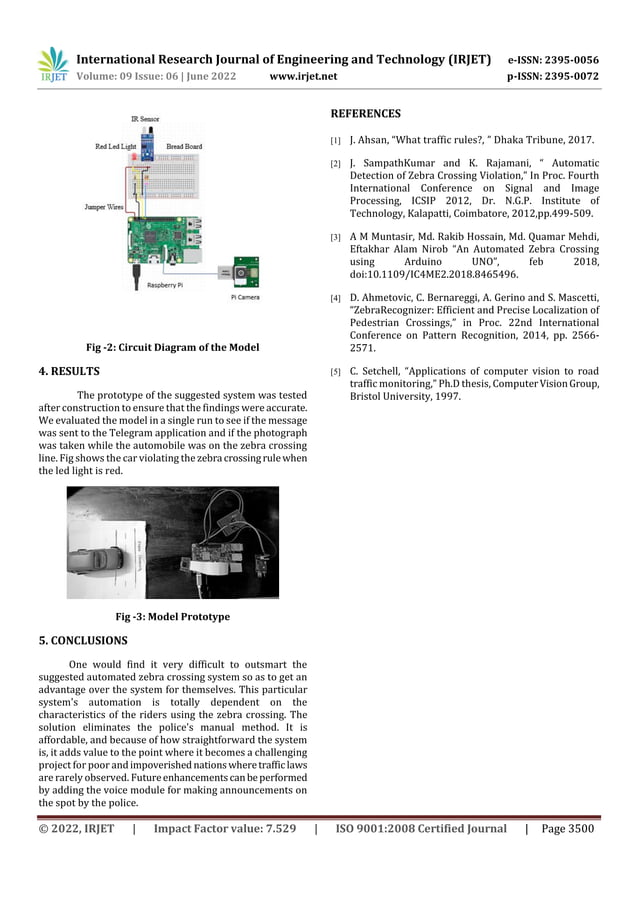 Detection Of Zebra Crossing Violation By Automotive Using Iot Automation Pdf