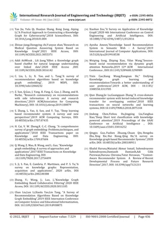 A Survey on Recommendation System based on Knowledge Graph and Machine ...