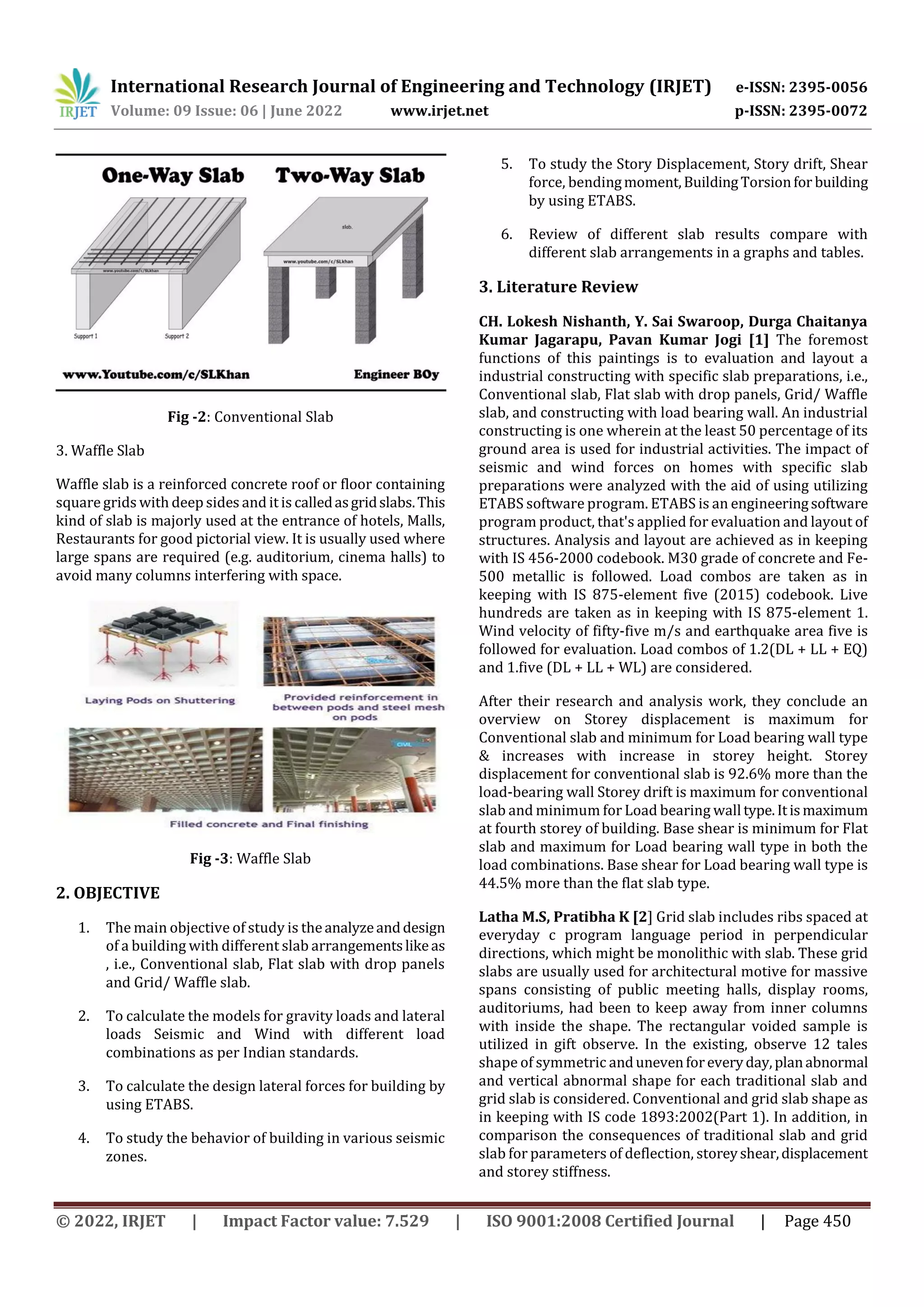 ANALYSIS AND DESIGN OF MULTISTORY BUILDING WITH DIFFERENT SLAB ...