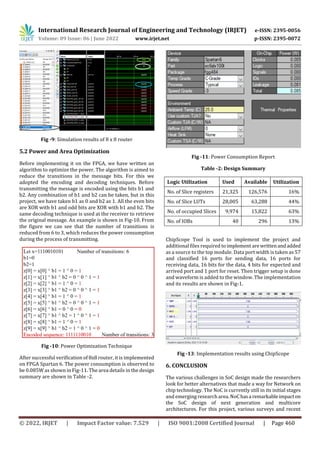 Design and Performance Analysis of 8 x 8 Network on Chip Router | PDF