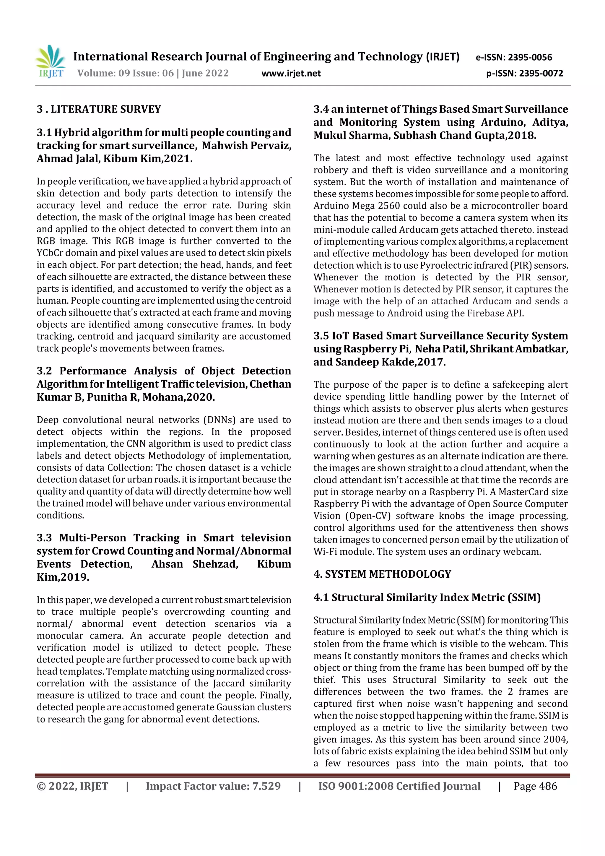 Smart Surveillance System Using Lbph Algorithm Pdf