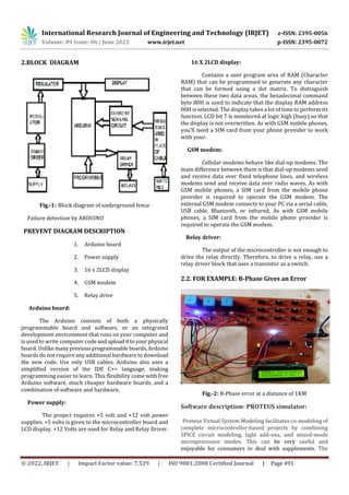 Underground Cable Fault Detection Using Arduino | PDF