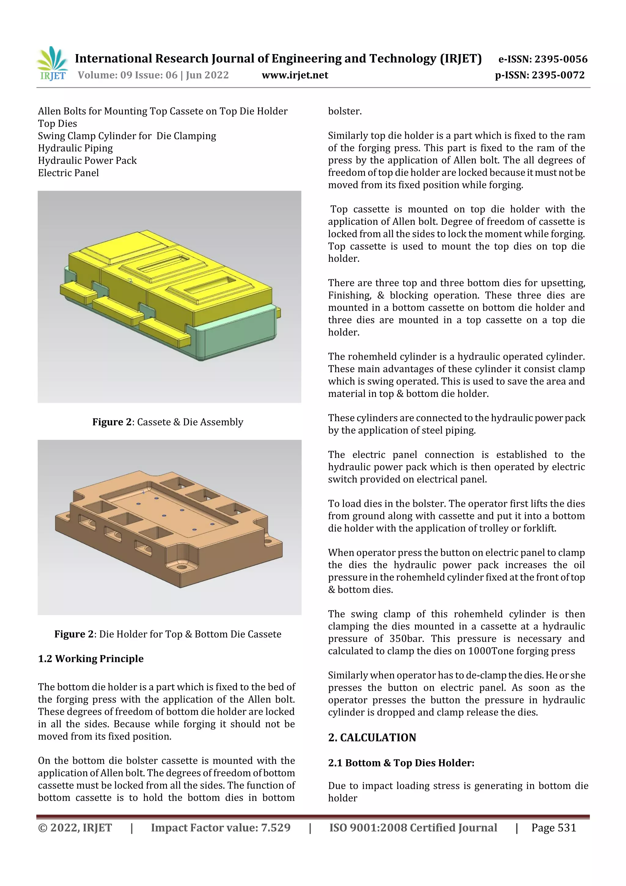 Development of Forging Bolster for Quick Die Setup | PDF