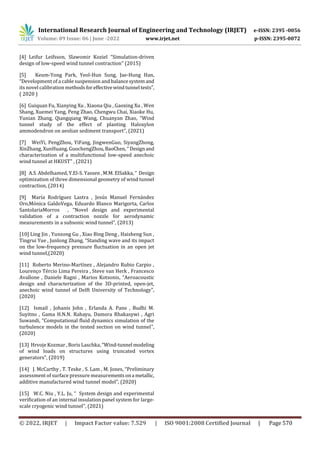 Study of different contraction design of wind tunnel for better ...