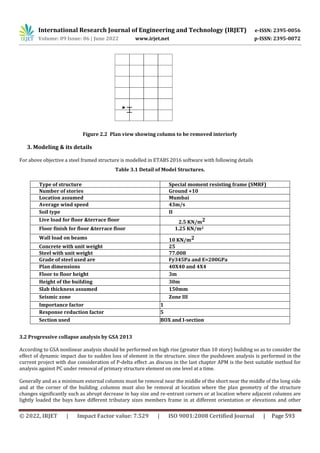 Progressive Collapse Analysis and design of Steel Structure | PDF