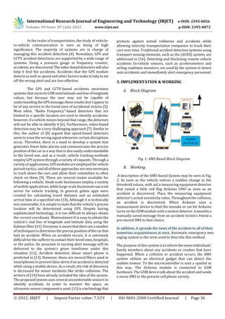 SMART ACCIDENT DETECTION AND ALERT MESSAGE SYSTEM | PDF