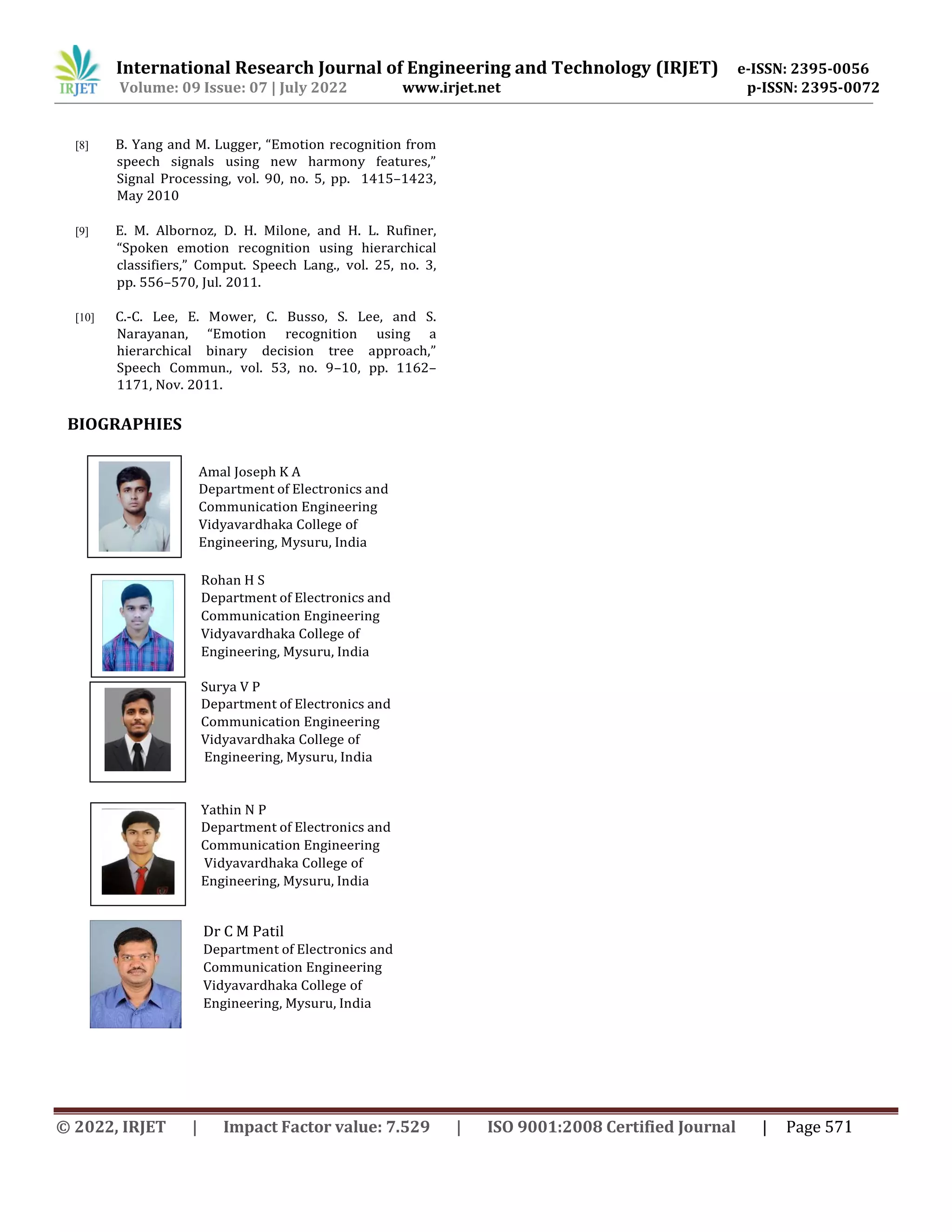 SPEECH EMOTION RECOGNITION SYSTEM USING RNN | PDF