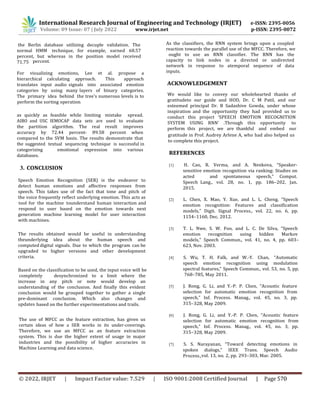 SPEECH EMOTION RECOGNITION SYSTEM USING RNN | PDF