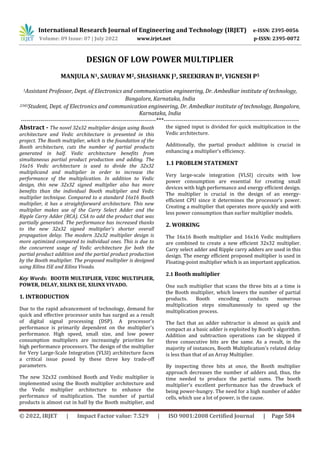 DESIGN OF LOW POWER MULTIPLIER | PDF | Computer Software and Applications | Computing