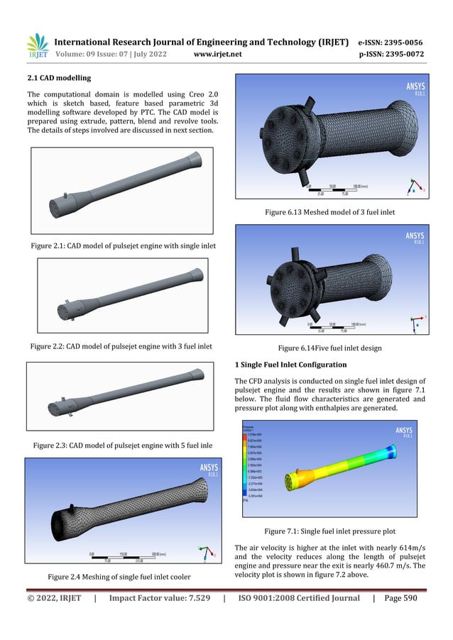 COMPUTATIONAL FLUID DYNAMIC ANALYSIS OF A PULSE JET ENGINE | PDF