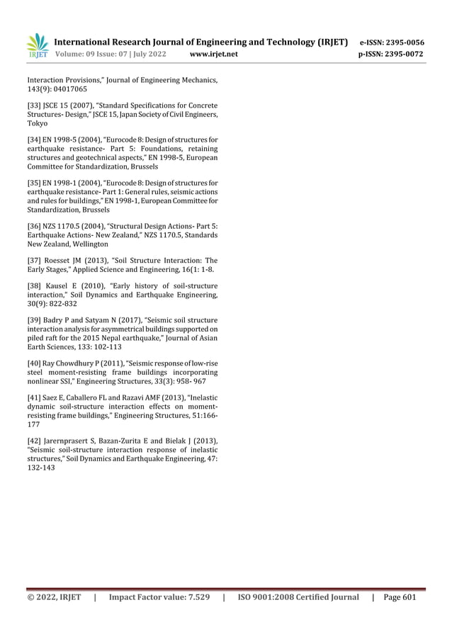 EFFECT OF SOIL STRUCTURE INTERACTION ON DYNAMIC BEHAVIOUR OF STRUCTURES- A REVIEW | PDF | Civil ...