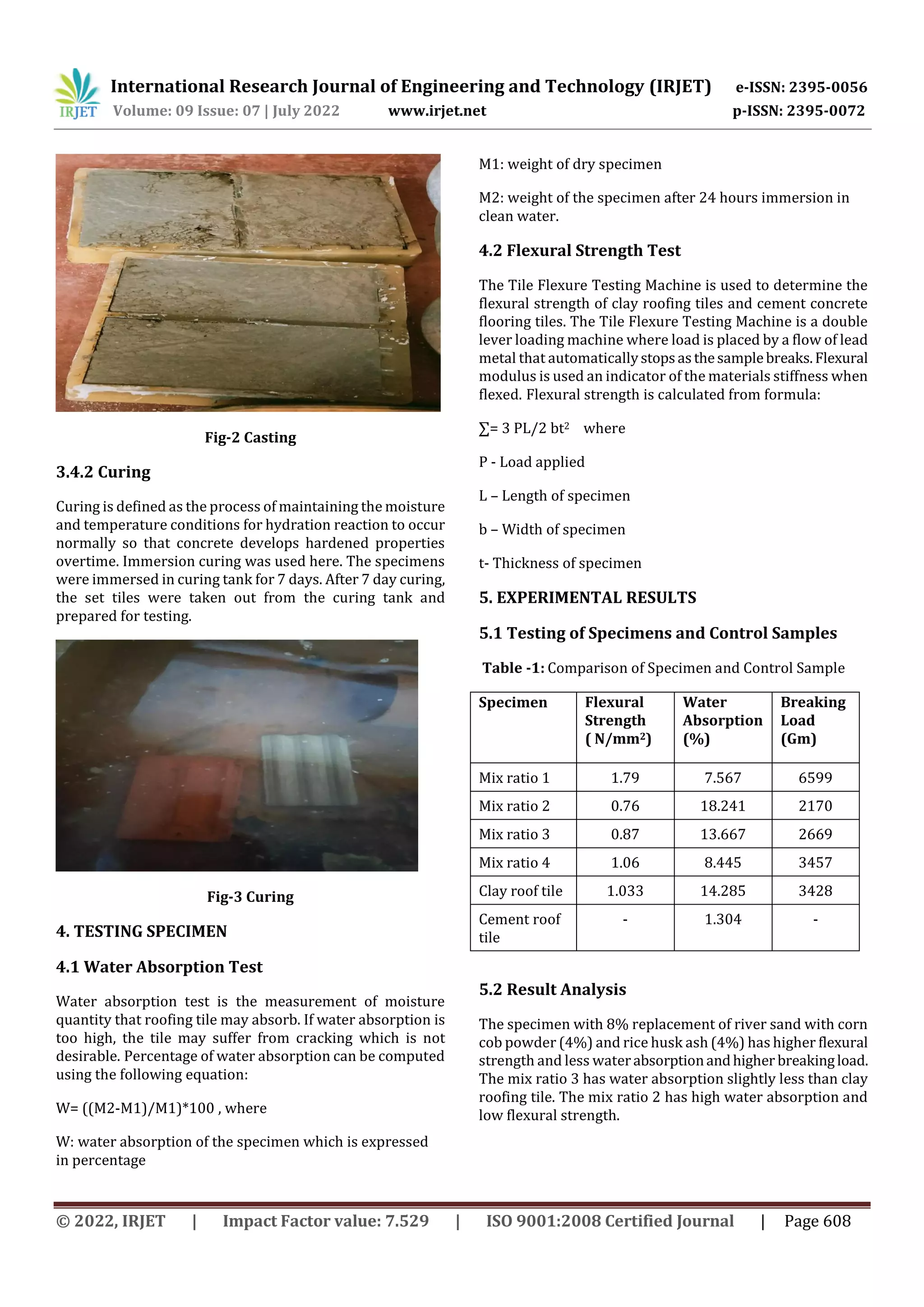 Design of low cost roofing tile using agricultural and plastic waste | PDF