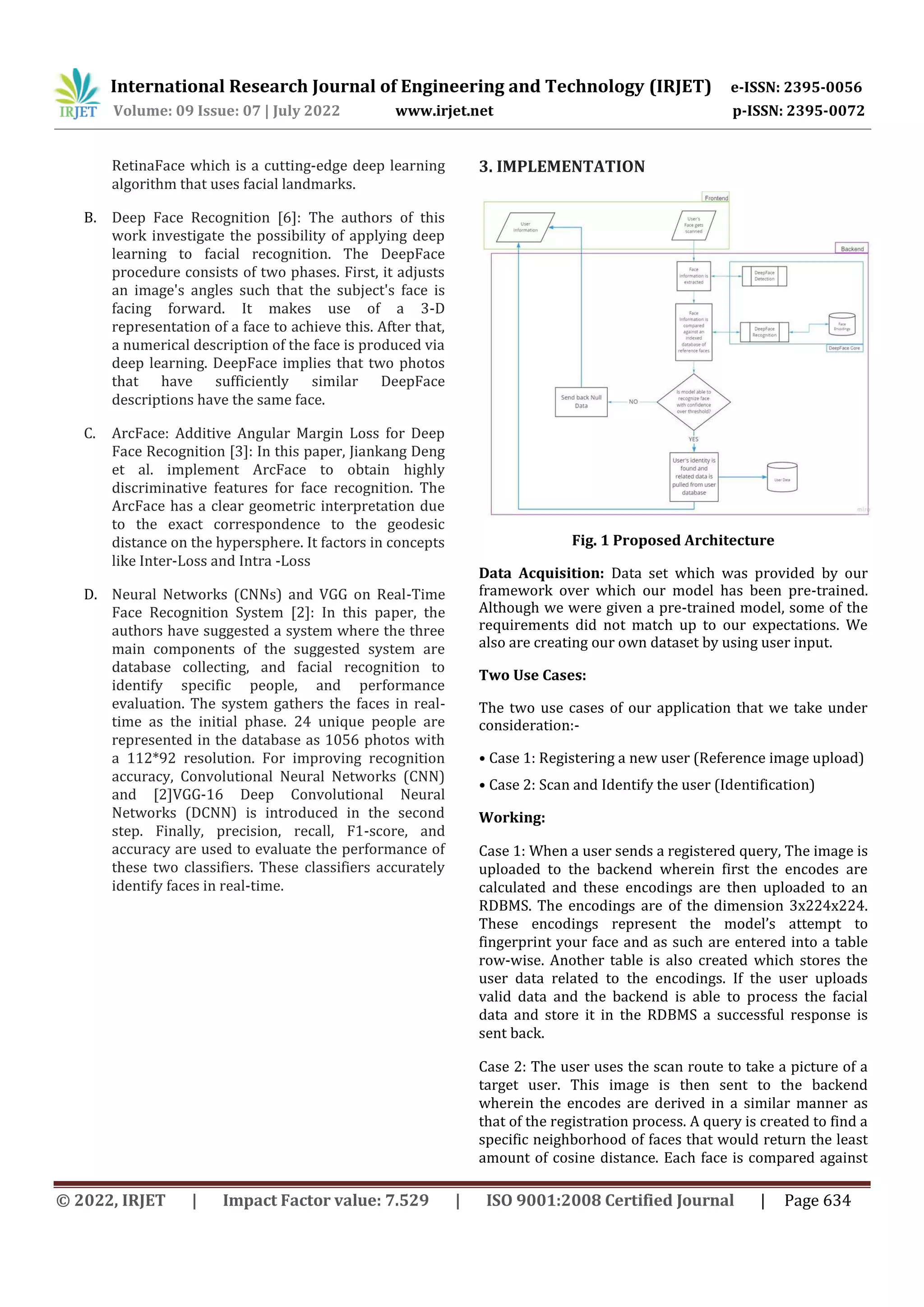 Virtual Contact Discovery using Facial Recognition | PDF | Computing | Technology & Computing