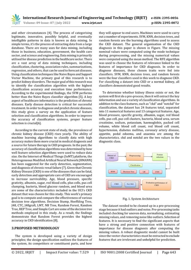 Diagnosis Of Chronic Kidney Disease Using Machine Learning | PDF