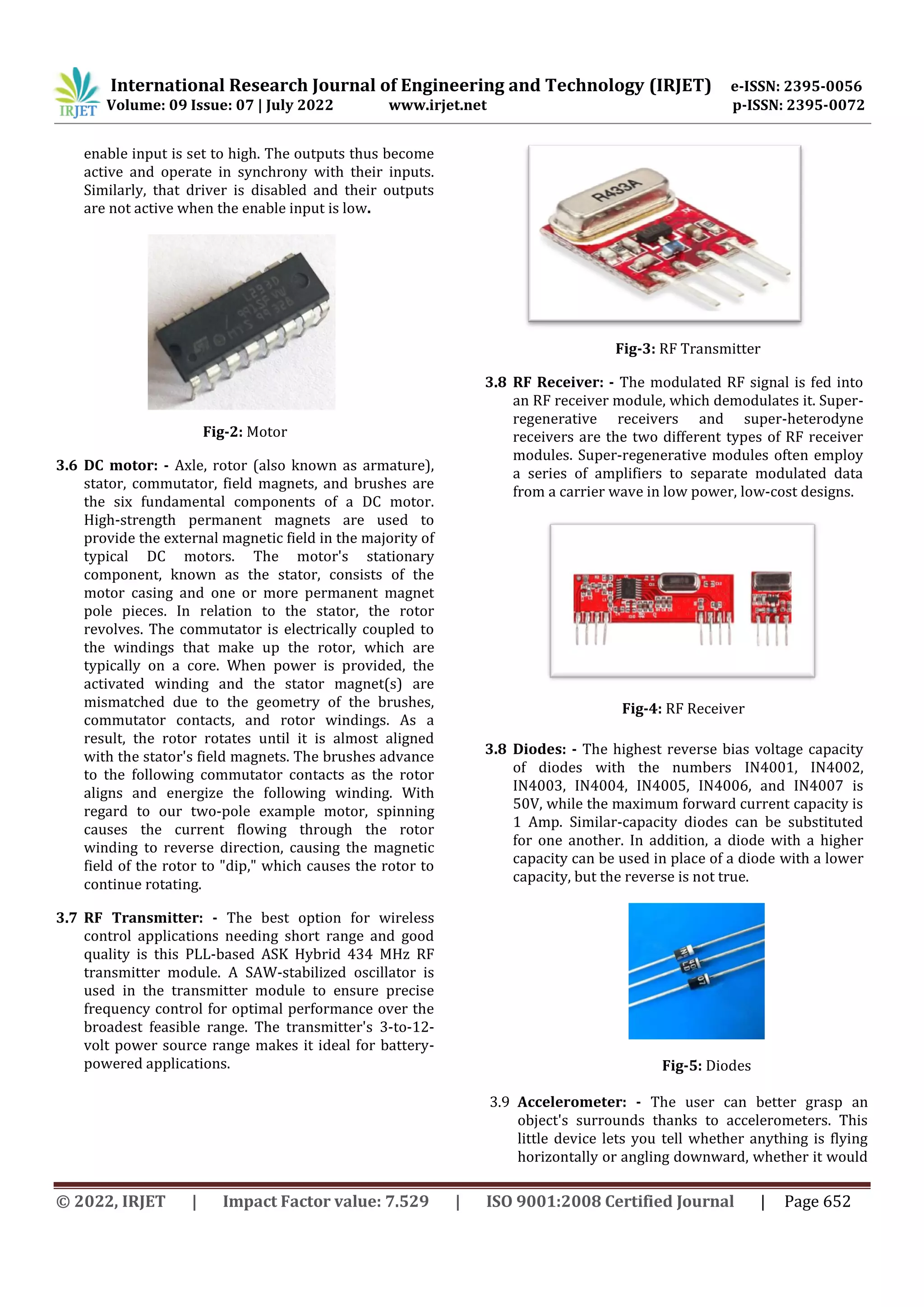 Vehicle Controlled by Hand Gesture Using Raspberry pi | PDF | Robotics | Technology & Computing